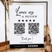 Leave Us A Review Minimalist Template, Review Sign, Ask for Review ...