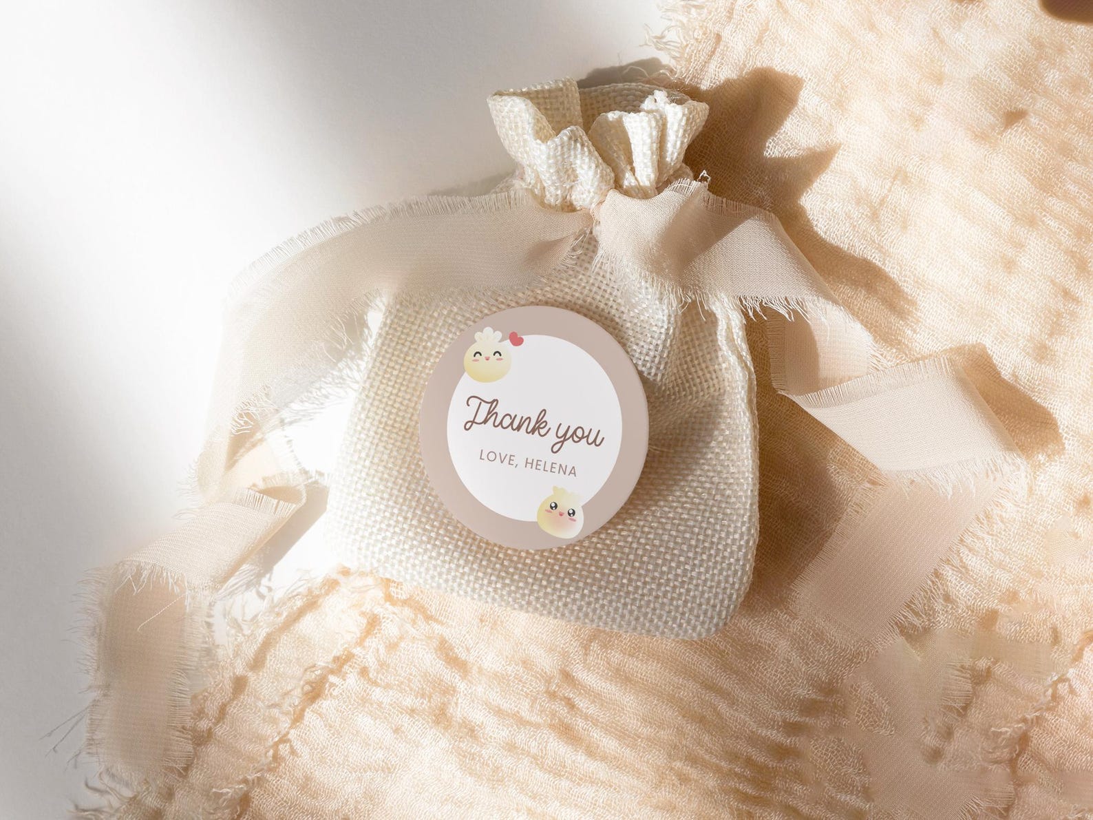 A Little Dumpling Gift Tag Editable, Dim Sum Baby Shower Thank You Tag ...