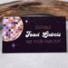 Disco Balls Food Labels Template, Retro Dinner, Disco Party Name Card ...