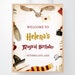 Wizard Birthday Party Welcome Sign, Wizard Birthday Welcome Sign ...