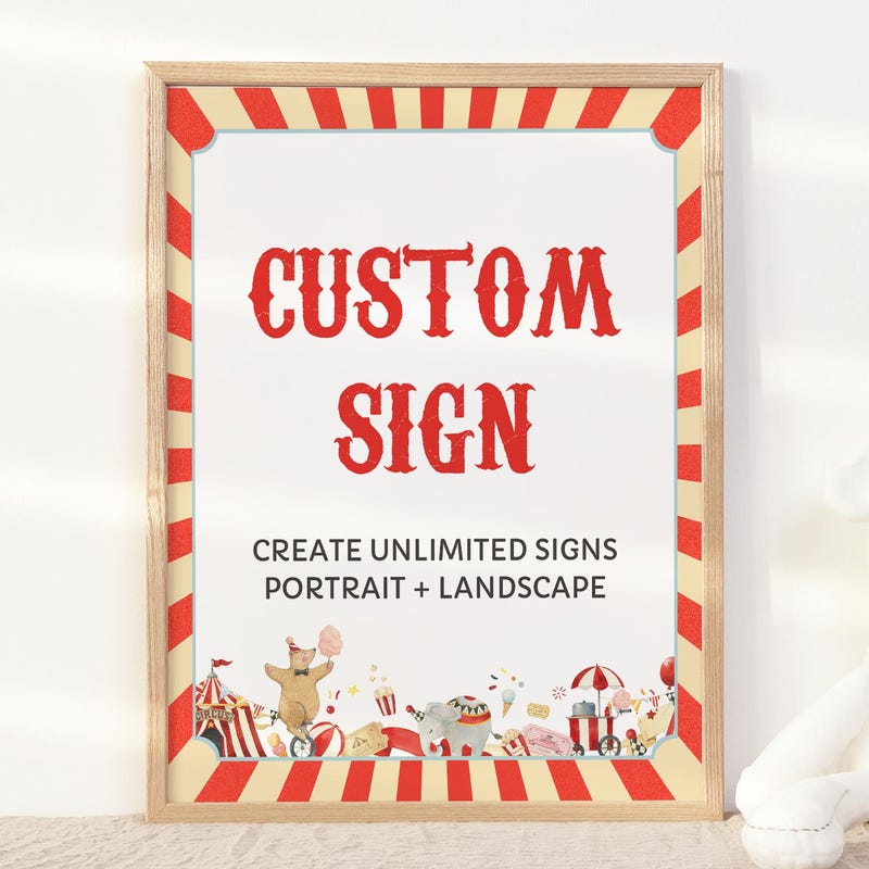 Circus Sign - Etsy