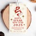 Lunar New Year Snake Gift Tag, Chinese New Year Favor Tag, Snake Tag ...