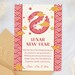 Chinese New Year Card Template, 2024 Dragon New Year, Lunar New Year ...