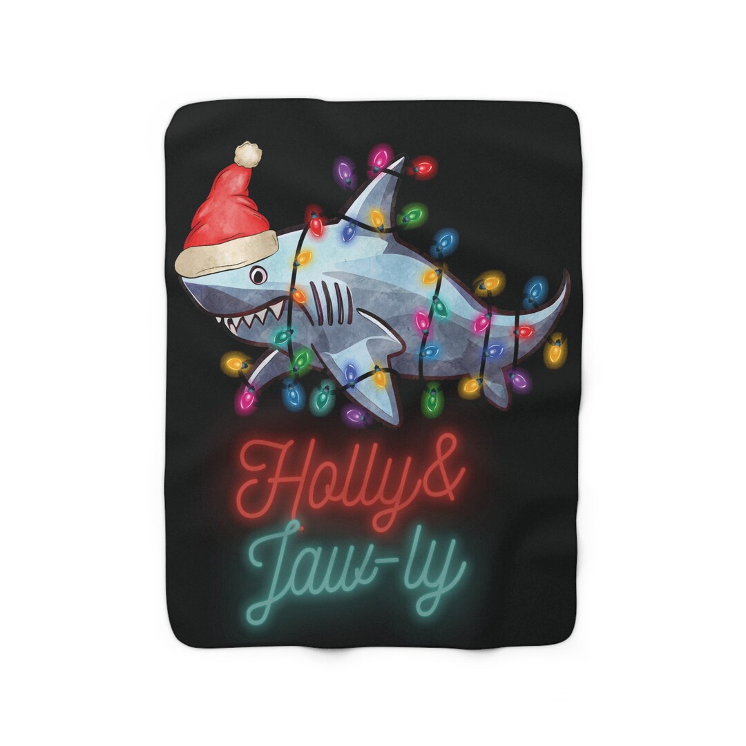 Holly Jolly- Santa Jaws, Coastal Christmas Beach Themed Christmas Shakr ...