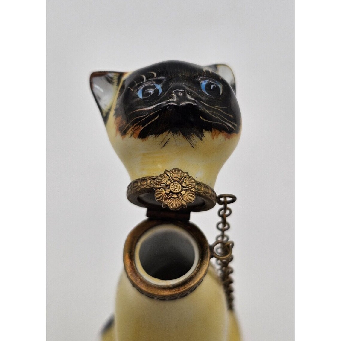 Siamese Cat Limoges France Trinket Box 4.5 in Tall Gorgeous - Etsy