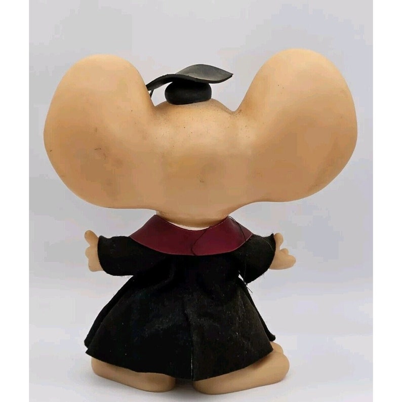 Vintage 1970's Roy Big Ear Mouse Coin Piggy Bank Graduation USA - Etsy