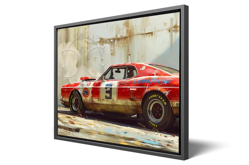 Nascar Race Car Poster, Daytona 500, Nascar Print, Basement Wall Decor ...