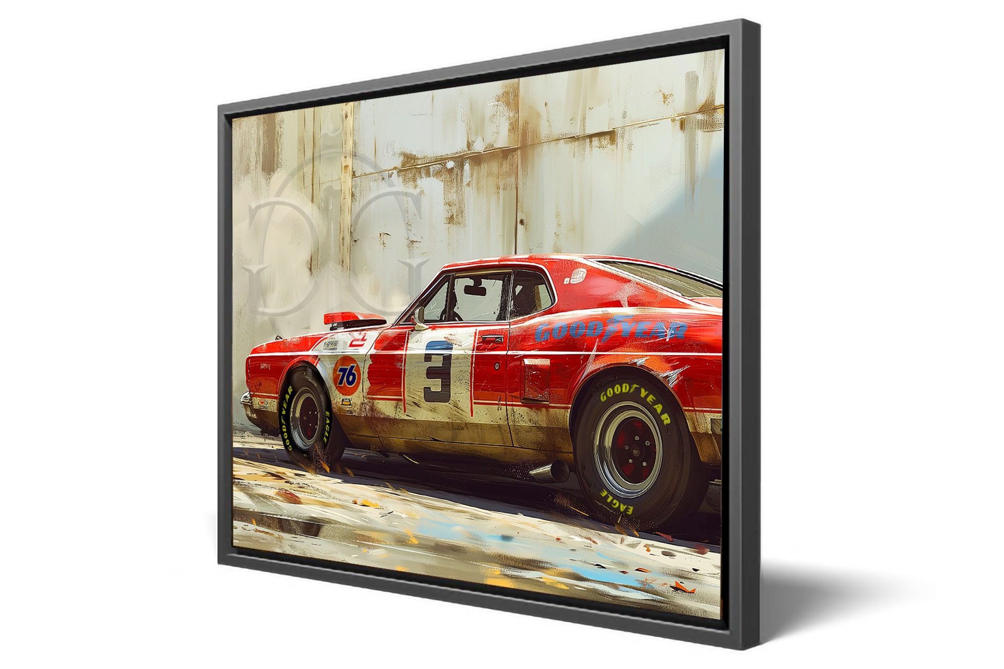 Nascar Race Car Poster, Daytona 500, Nascar Print, Basement Wall Decor ...