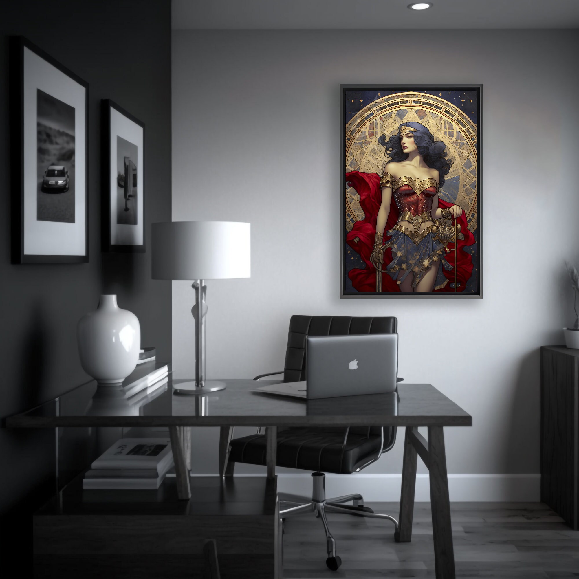 Wonder Women Giclée Print/ Premium Fine Art Print /home Office Wall Art ...