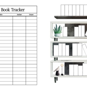 Book Tracker - Reading List - Downloadable and Printable PDF - A4/a5 ...