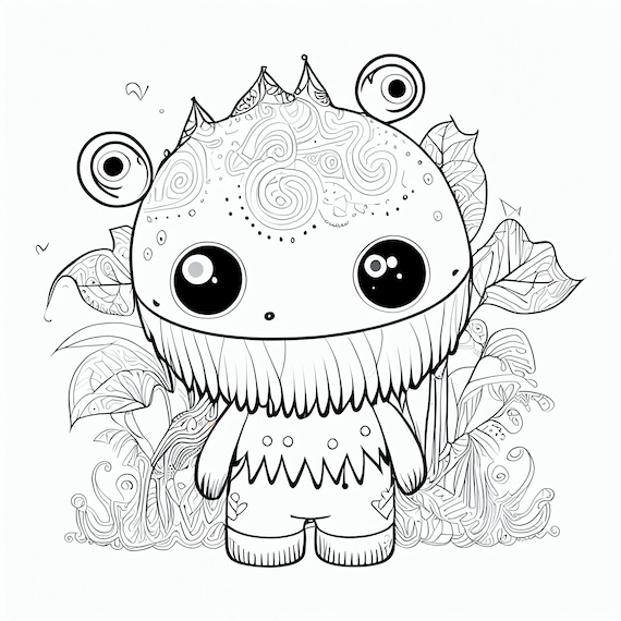 Cute Monsters Coloring Pages