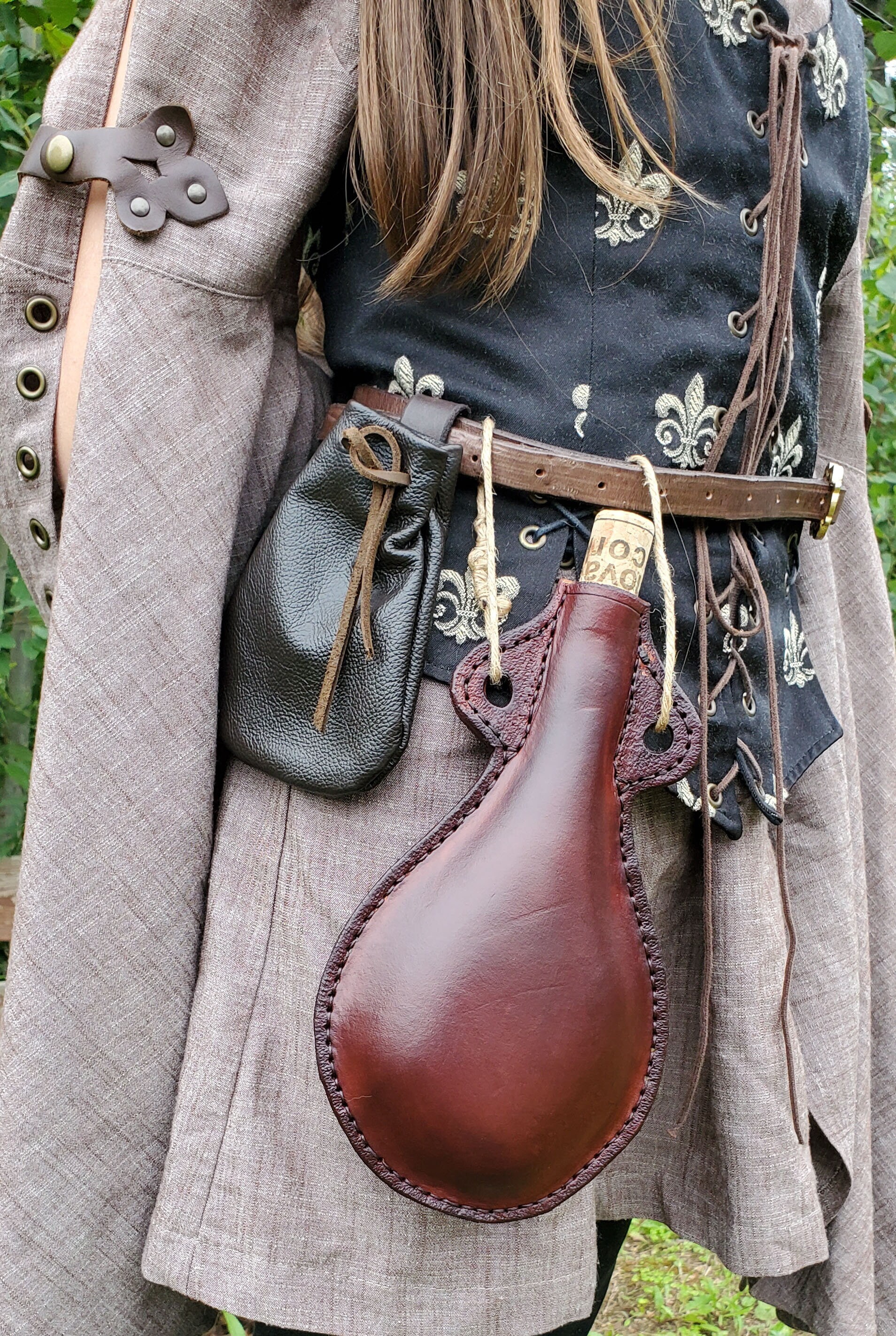 LEATHER CANTEEN BOTTLE Reenactment Costume Renfairs Drinkware - Etsy