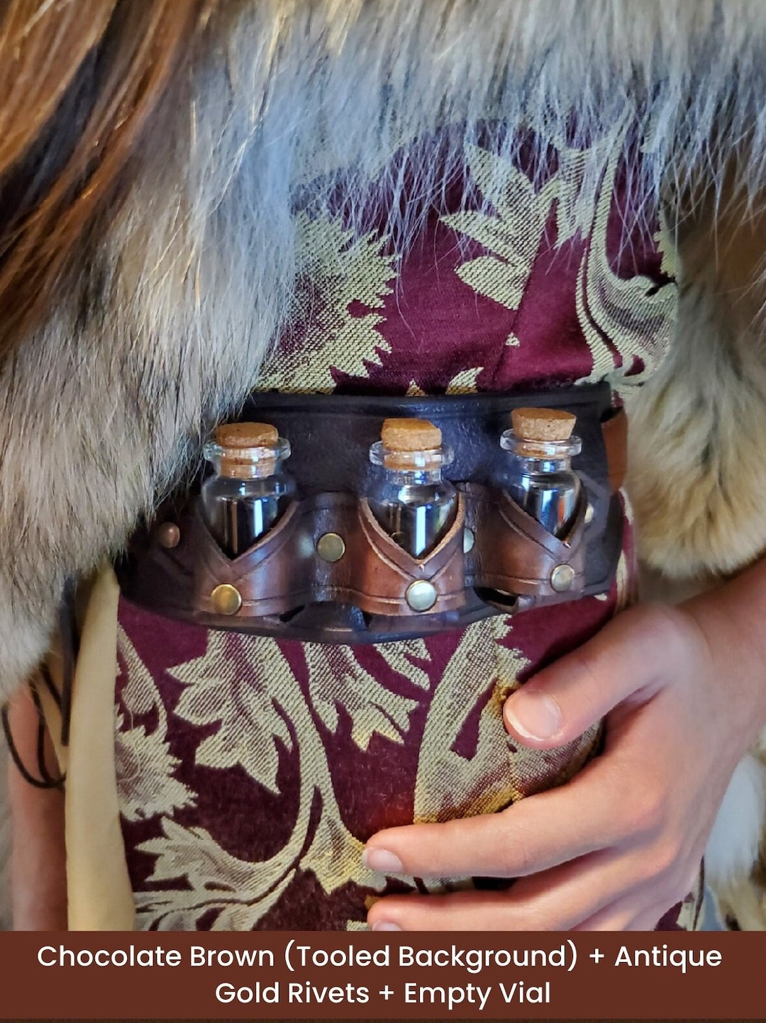 POTION HOLDER VIALS Holder Larp Cosplay Dnd Costume Tabletop - Etsy