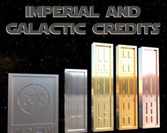 Star Wars Credits (imperial, Galactic, Mando and More) STL (downlaod ...
