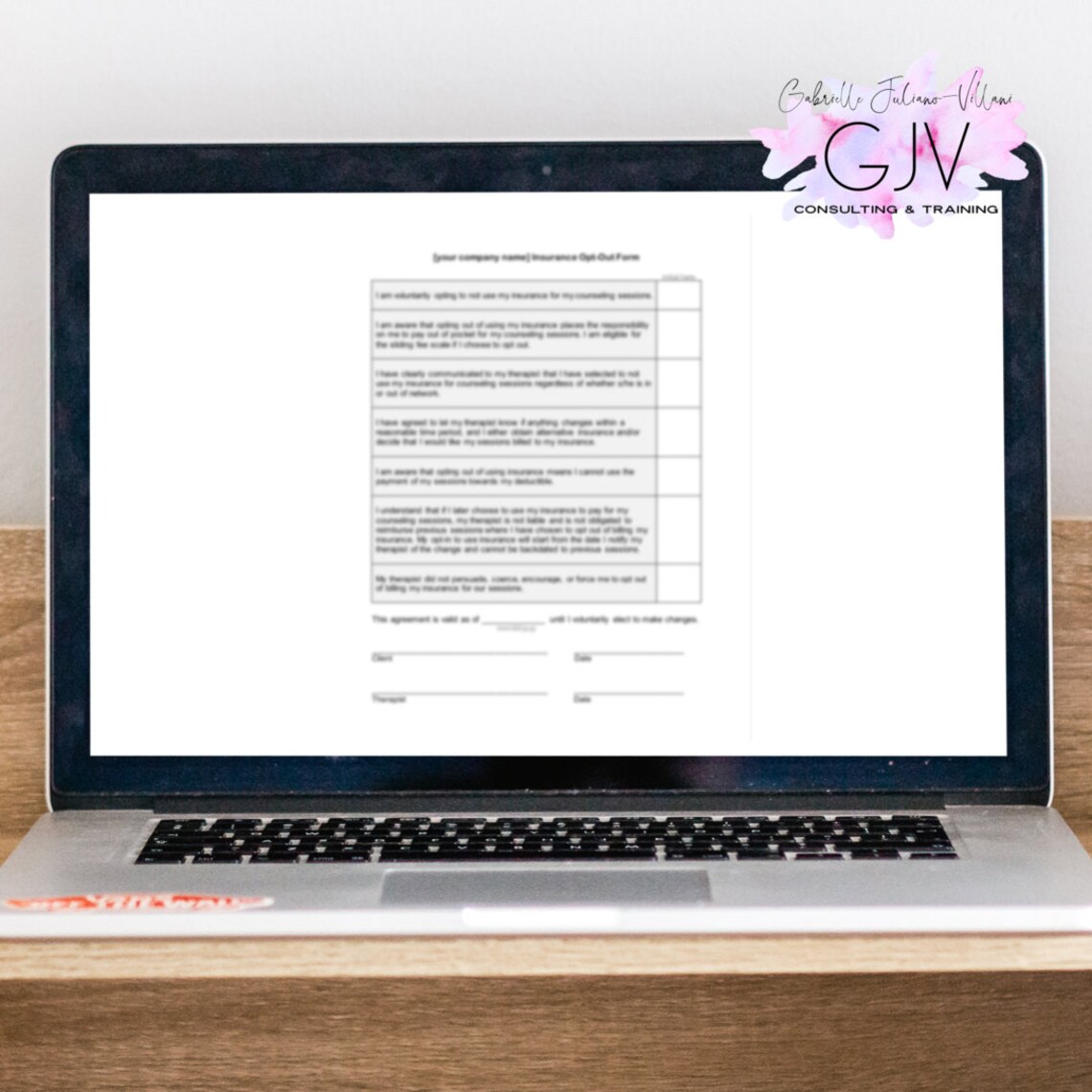 Client Insurance Opt Out Form Template - Therapy Note Template ...