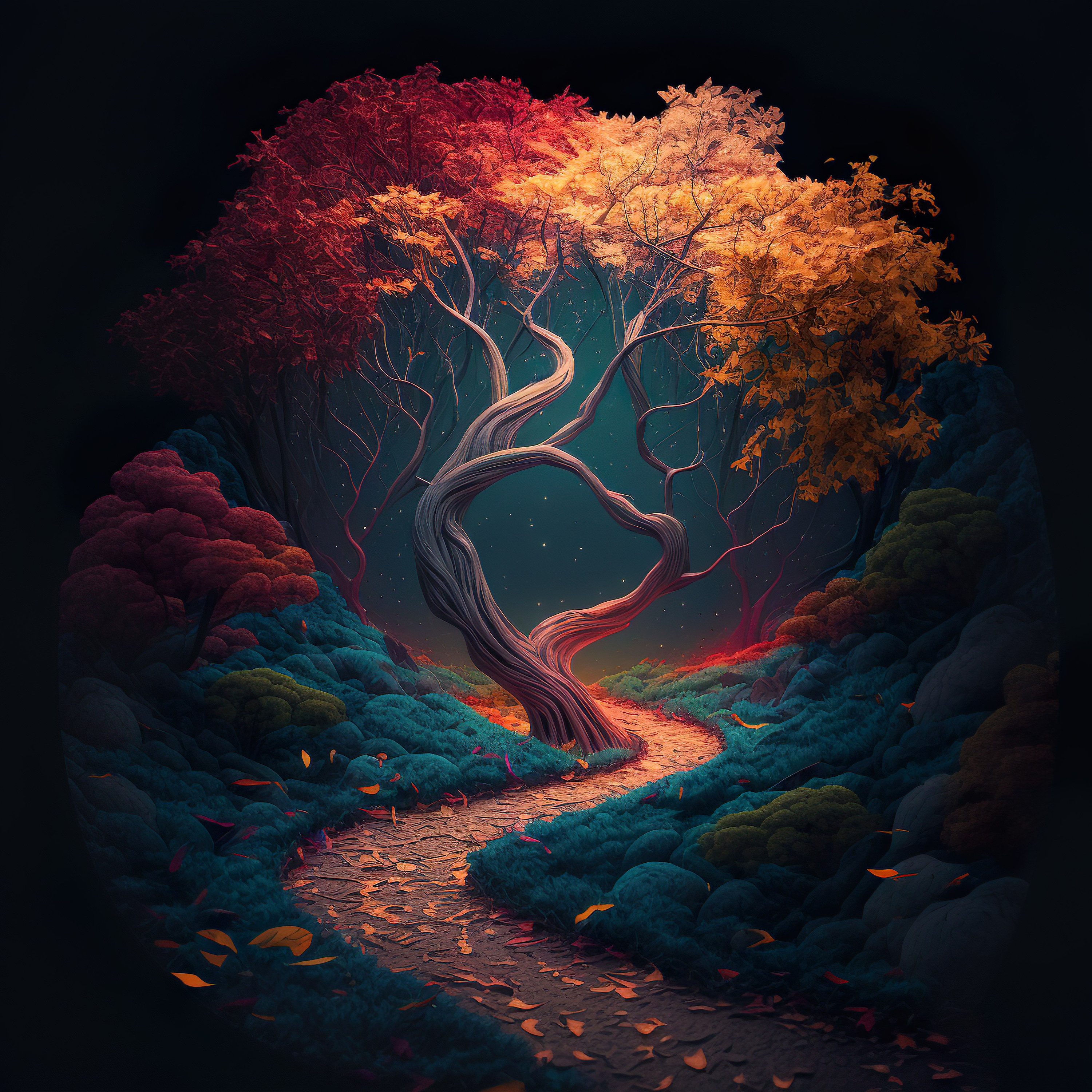 Enchanted Pathway to a Magical Tree - Etsy