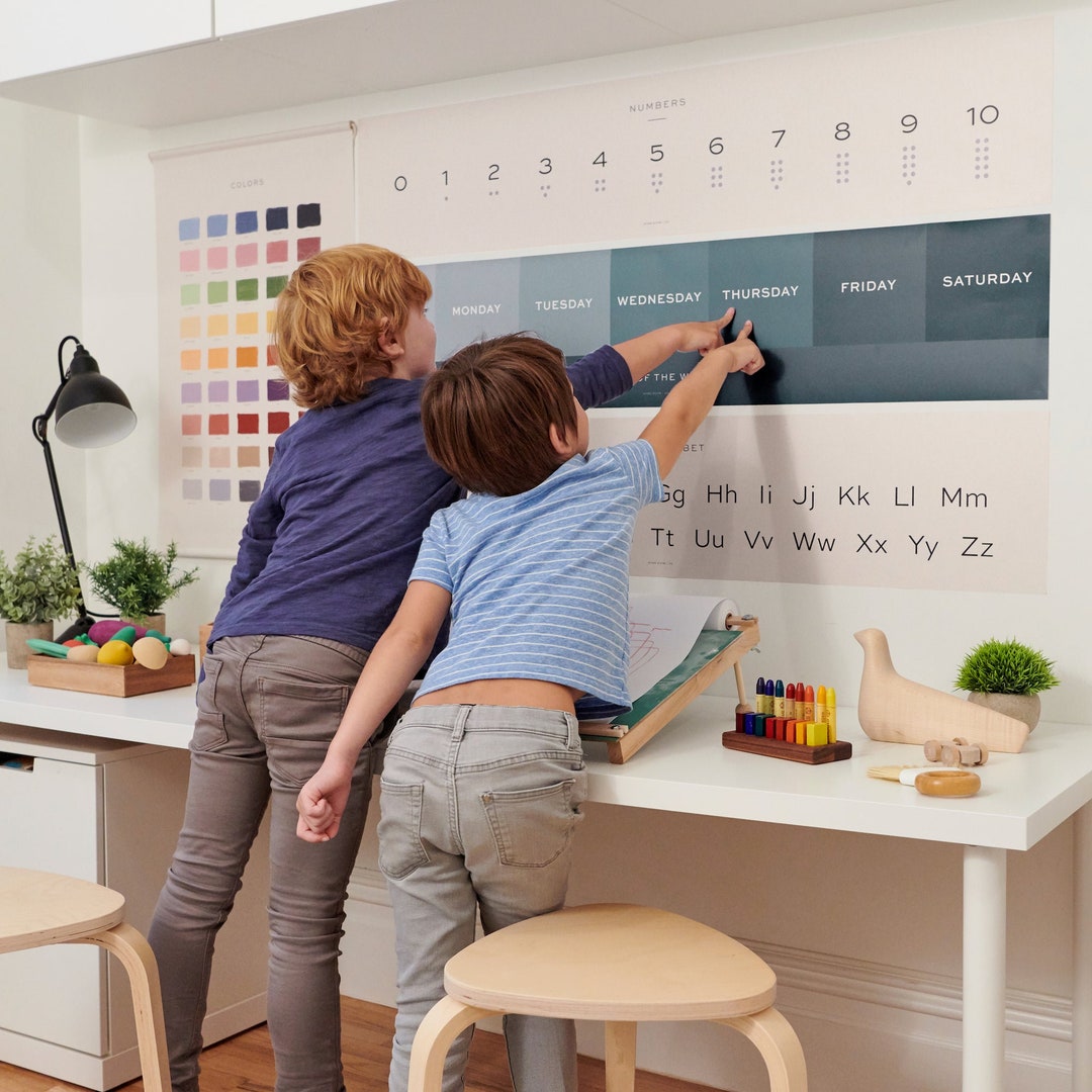 Days of the Week Decal, Days of the Week Poster and Print, Educational ...