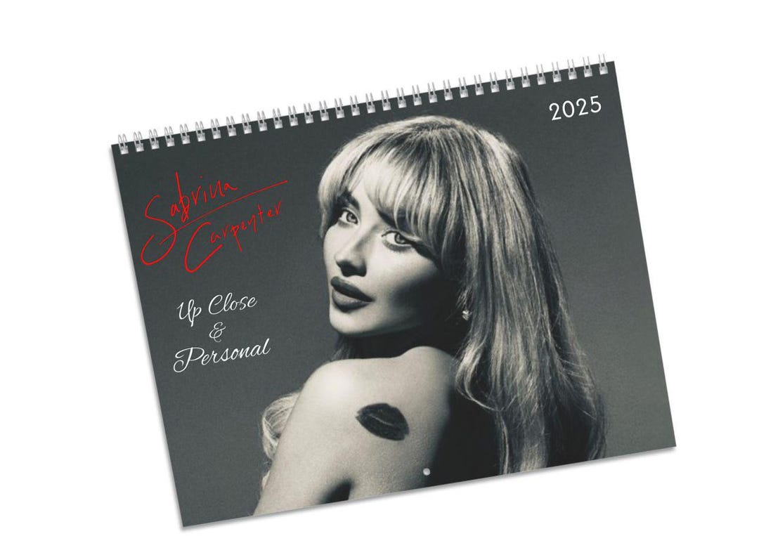 Sabrina Carpenter up Close & Personal Calendar 2025 Black/white - Etsy