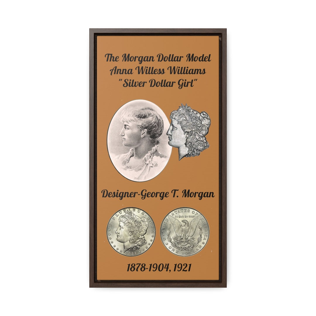 Morgan Dollar Model Art Print Silver Dollar Girl Gallery - Etsy