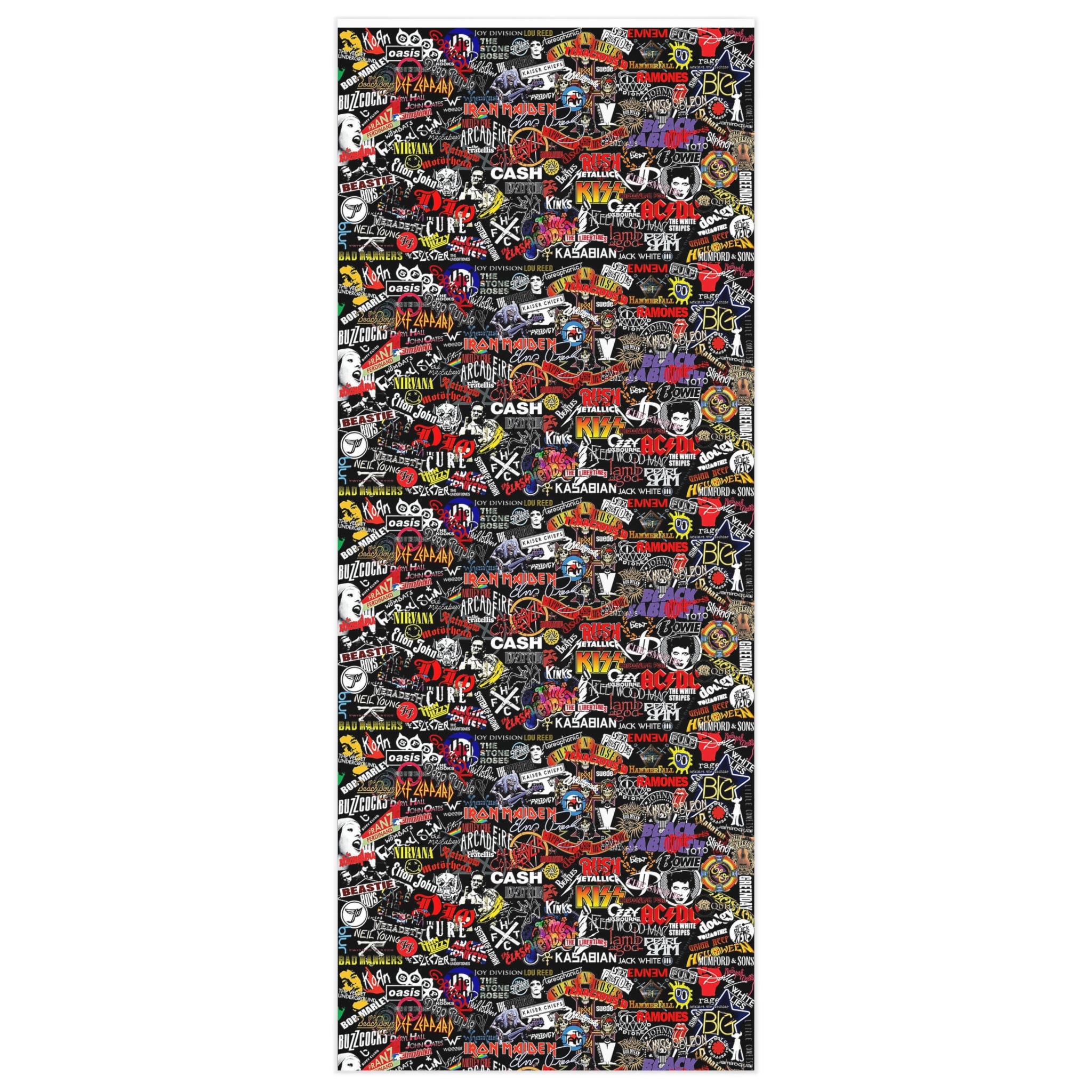 90's Rock, Heavy Metal, Punk, Music Bands - Wrapping Paper sold by ...