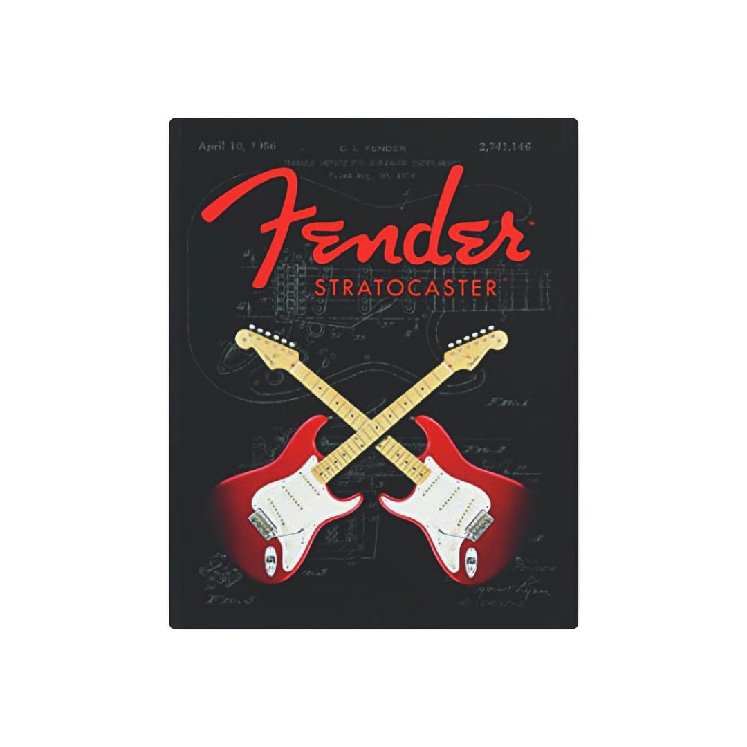 Fender Stratocaster Guitar Art Print - Metal Art Sign - Etsy