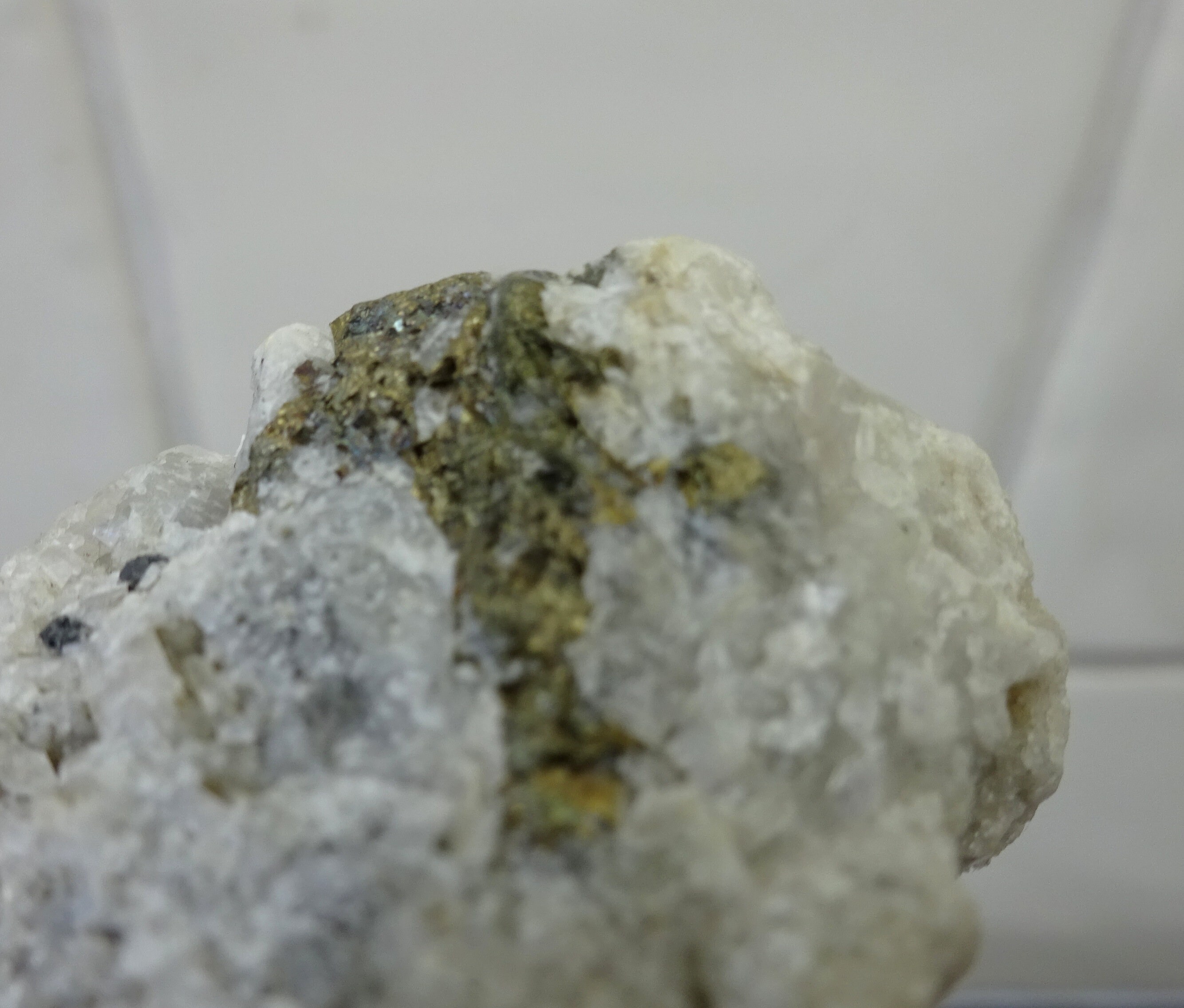Calcite With Chalcopyrite & Galena From Wheal Wrey Cornwall. Rare ...