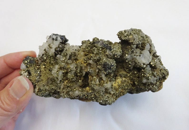 Cornish Iron Pyrite & Quartz, Cornwall UK. Provenance the Levers ...