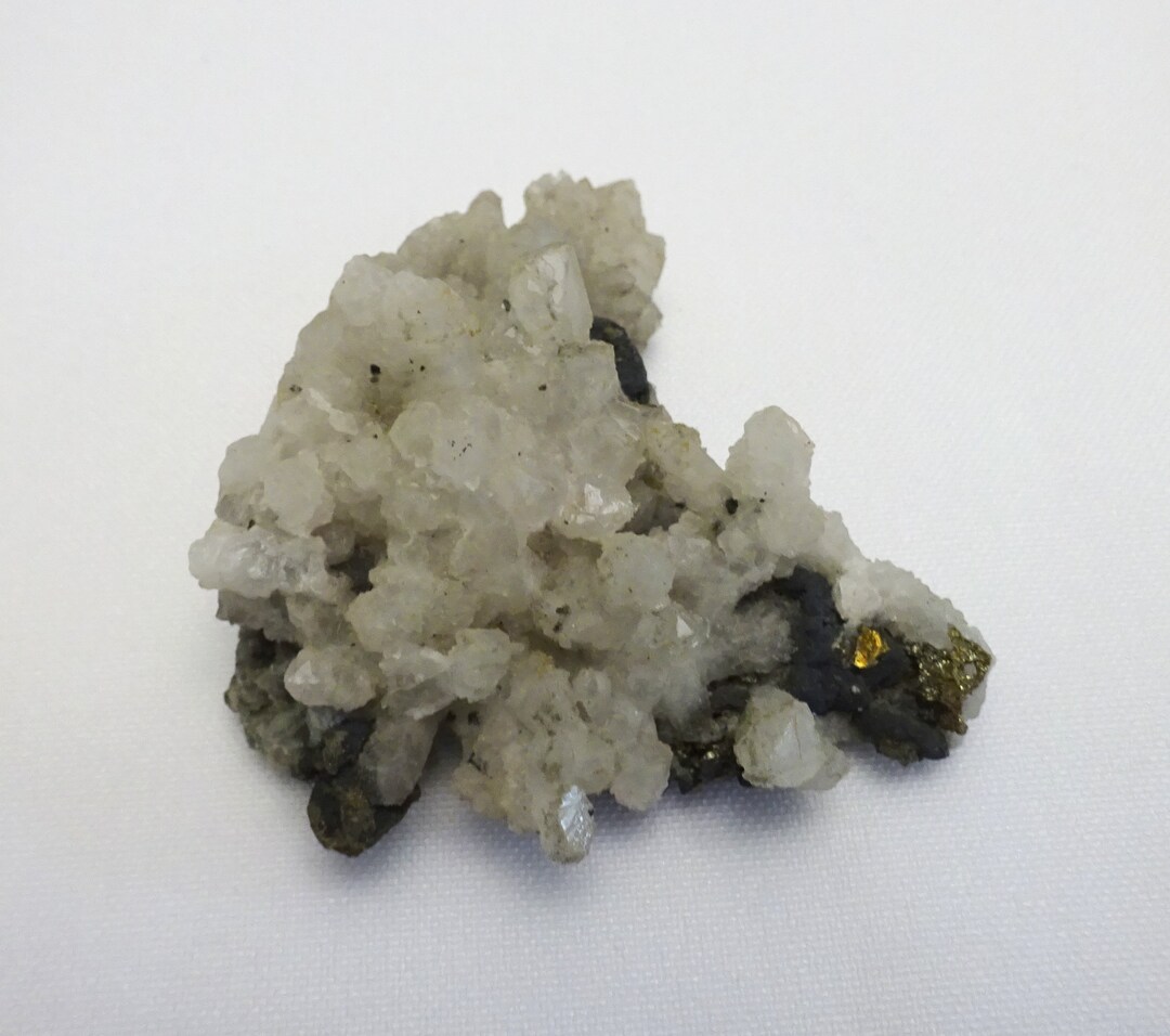 Rare Cornish Mineral Specimen. Sceptre Quartz & Chalcopyrite, Caradon ...
