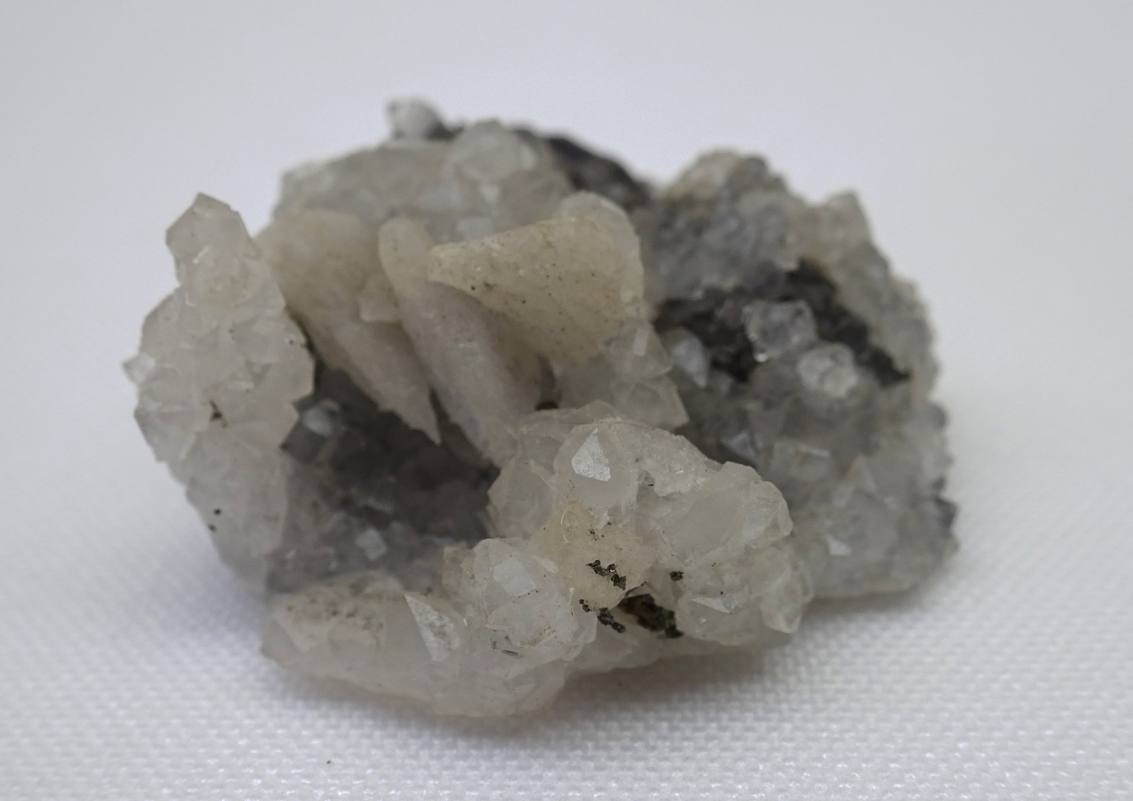 Quartz on Galena Specimen From Herodsfoot Mine, Cornwall, Small ...