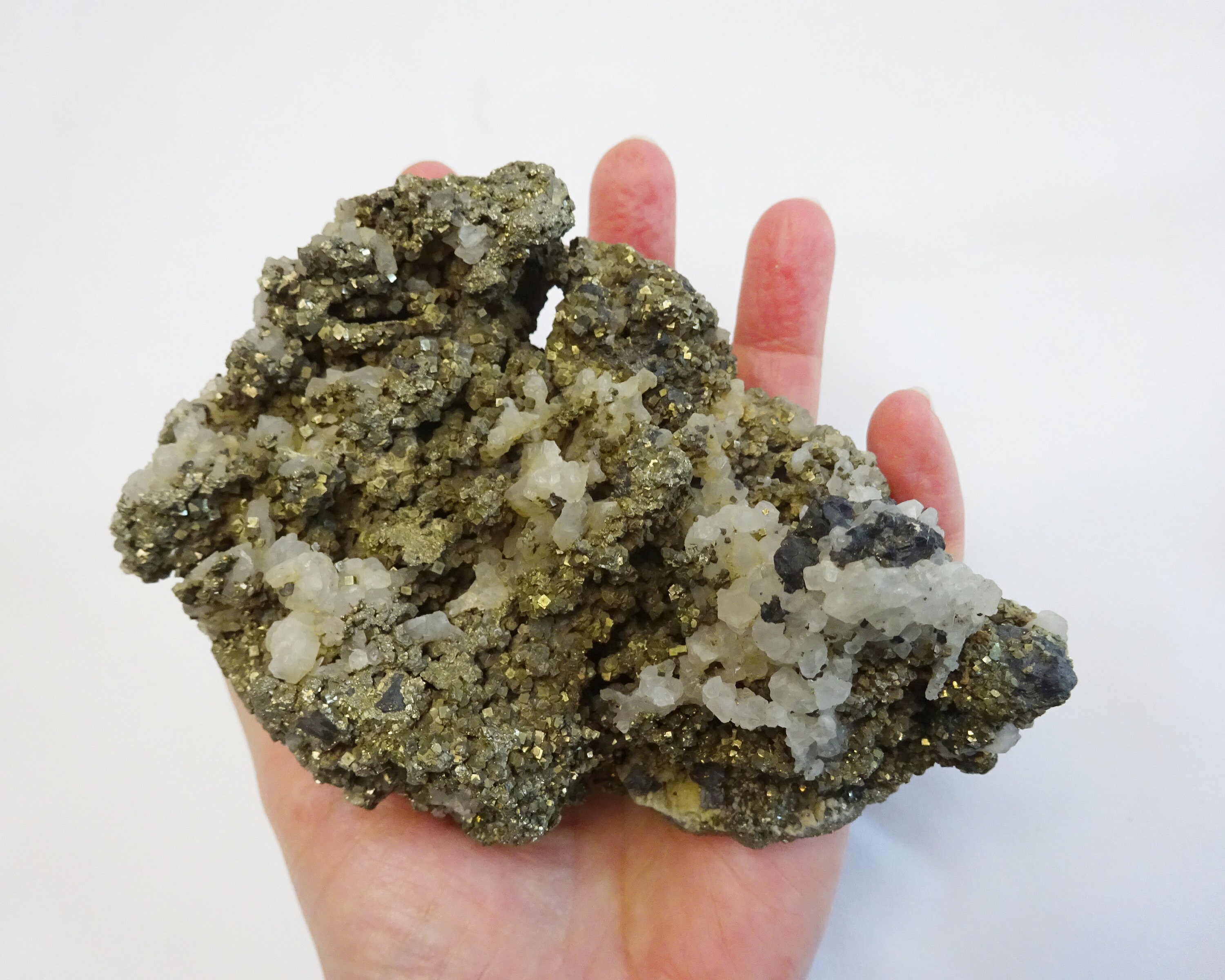 Cornish Iron Pyrite & Quartz, Cornwall UK. Provenance the Levers ...