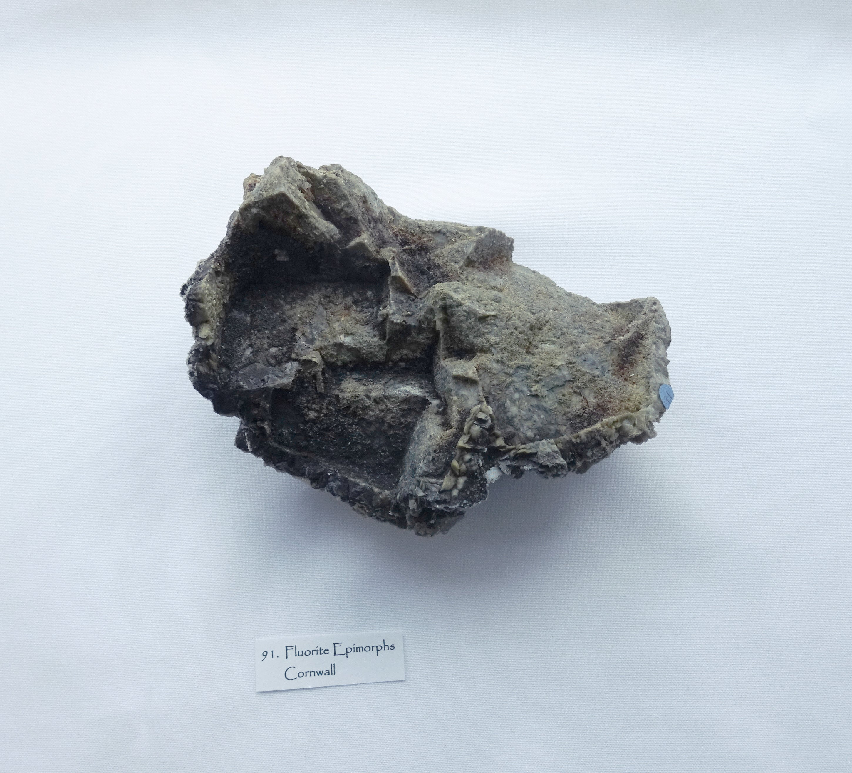 Fluorite Epimorph Mineral Specimen, From Alston Moor, Cumbria, UK ...