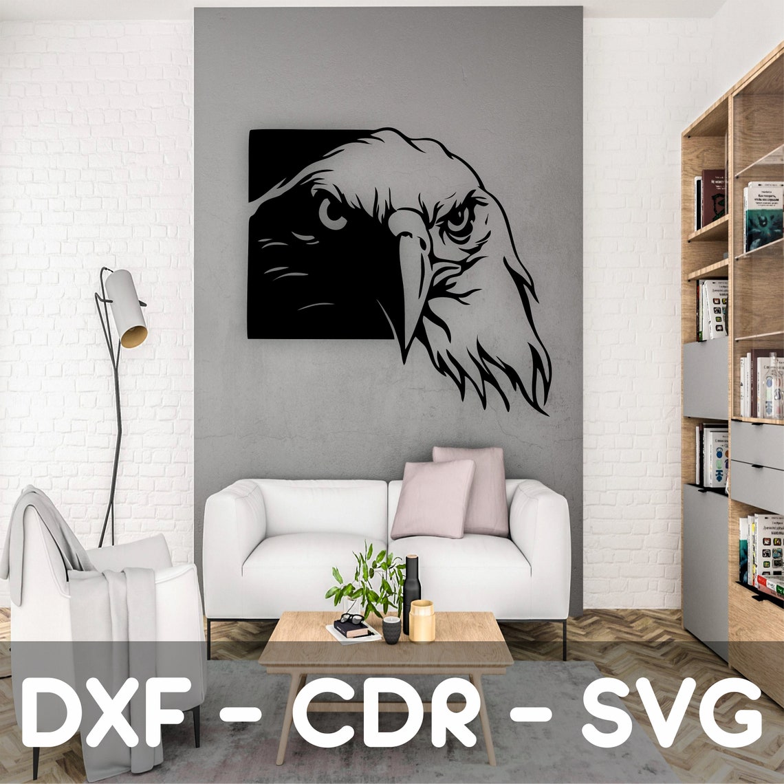 Eagle Laser Cut Dxf Glowforge Svg Xtool D1 File Wall Art Decor Pattern ...