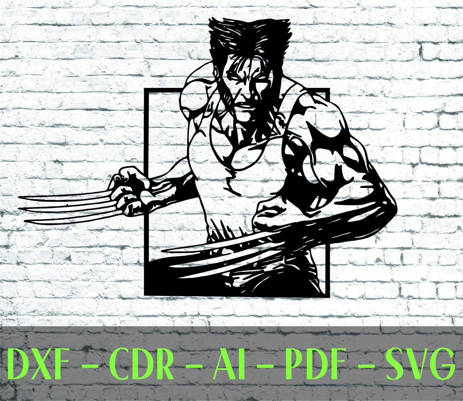 Wolverine Wall Art Svg Cut File, Human, Wolverine Dxf Files, Plasma Cut ...