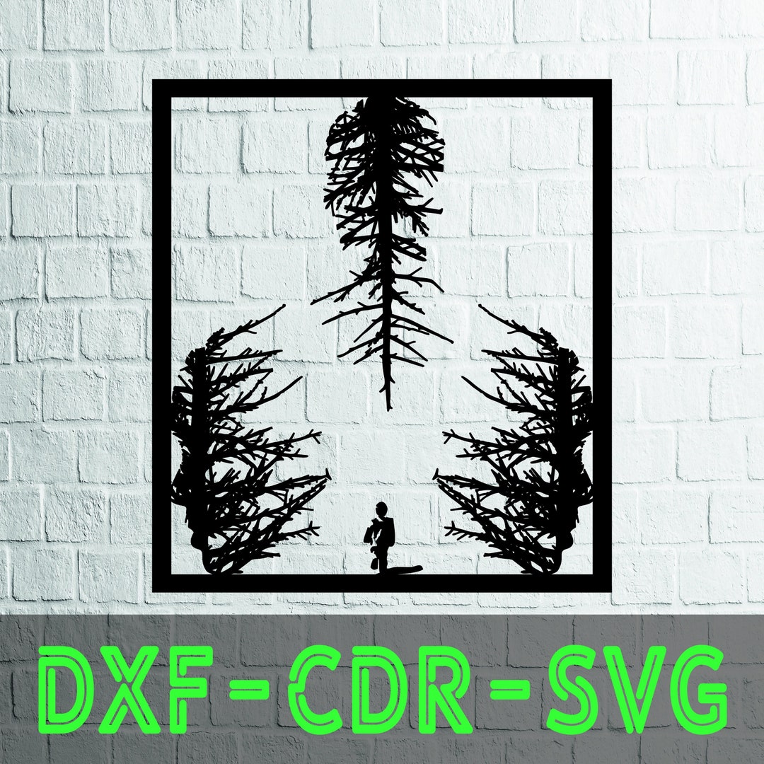 Human Tree Silhouette Svg Cut File, Animal Dxf Files, Plasma Cut File ...