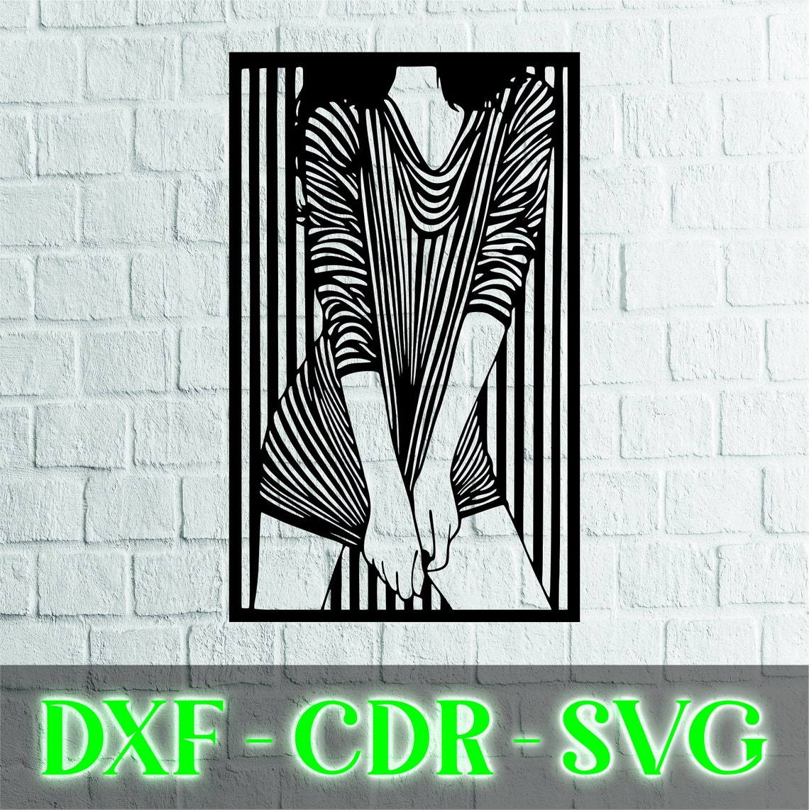 Woman Laser CNC Dxf Files Gravür Svg Files Plasma Laser Files CNC ...