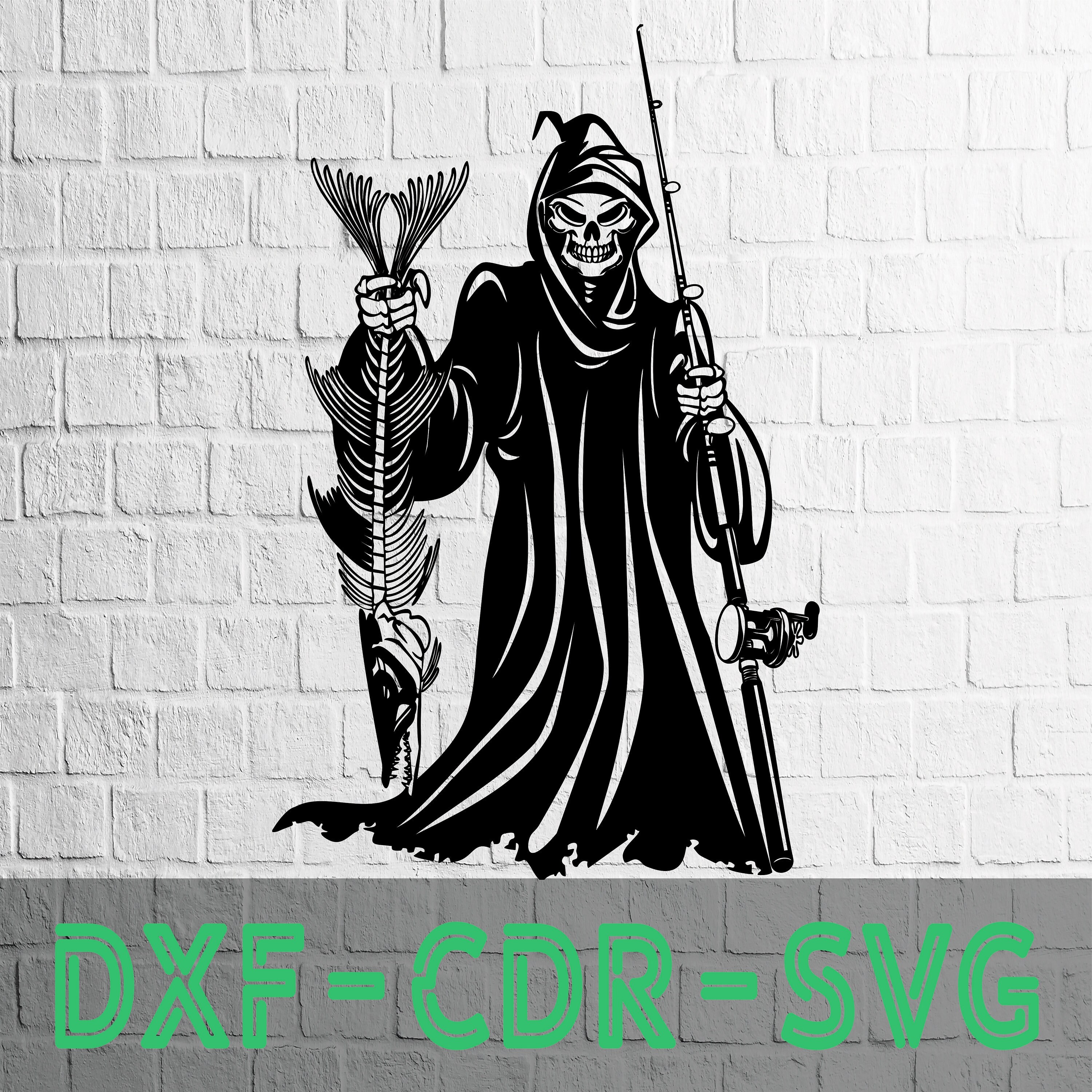 Death Wall Decor Svg Cut File, Animal Dxf Files, Plasma Cut File, Wall ...