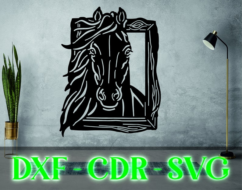 Horse Frame CNC Dxf Files Gravür Svg Files Plasma Laser Files CNC ...