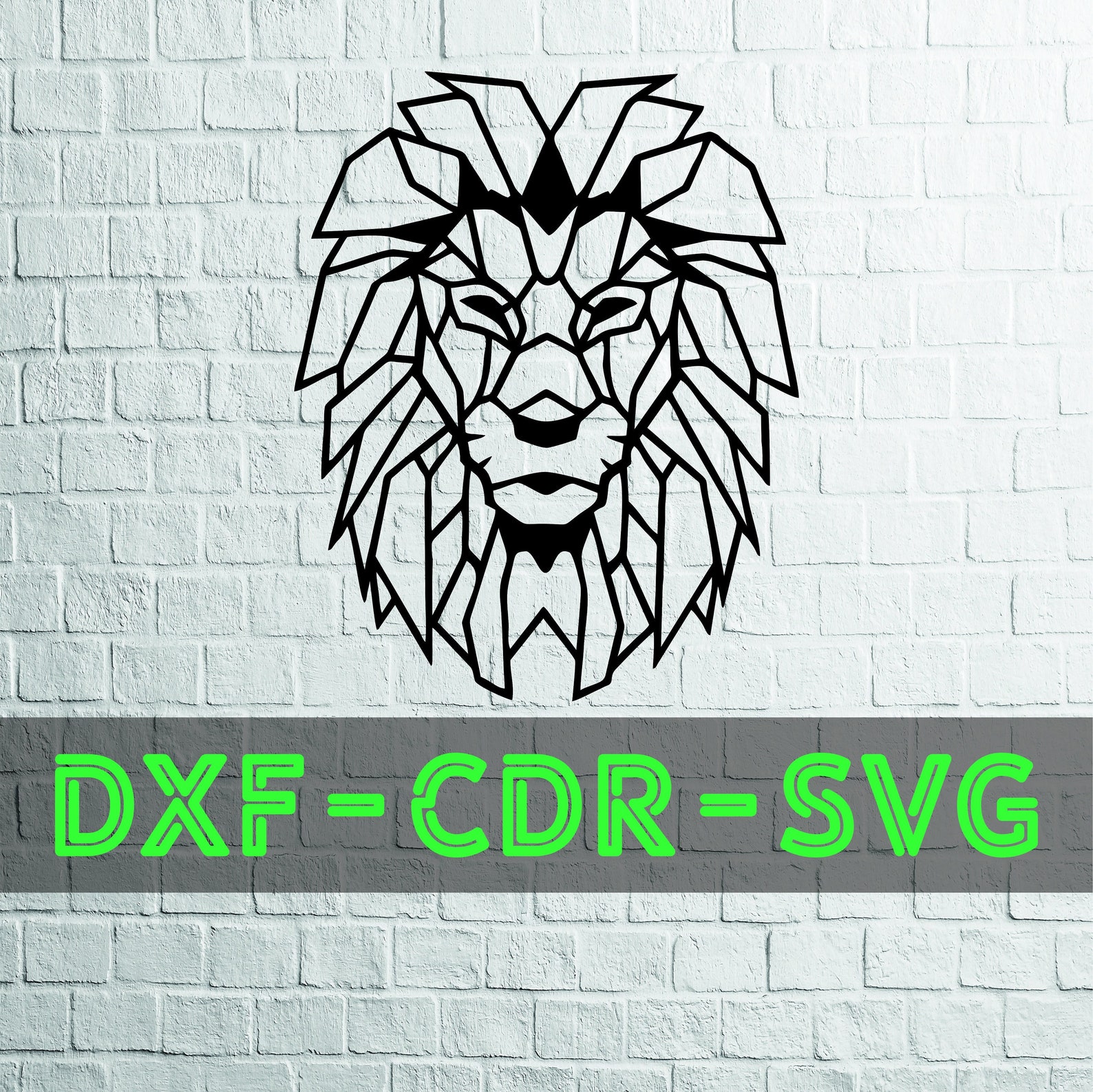 Lion Wall Decor Svg Cut File, Animal Dxf Files, Plasma Cut File, Wall ...