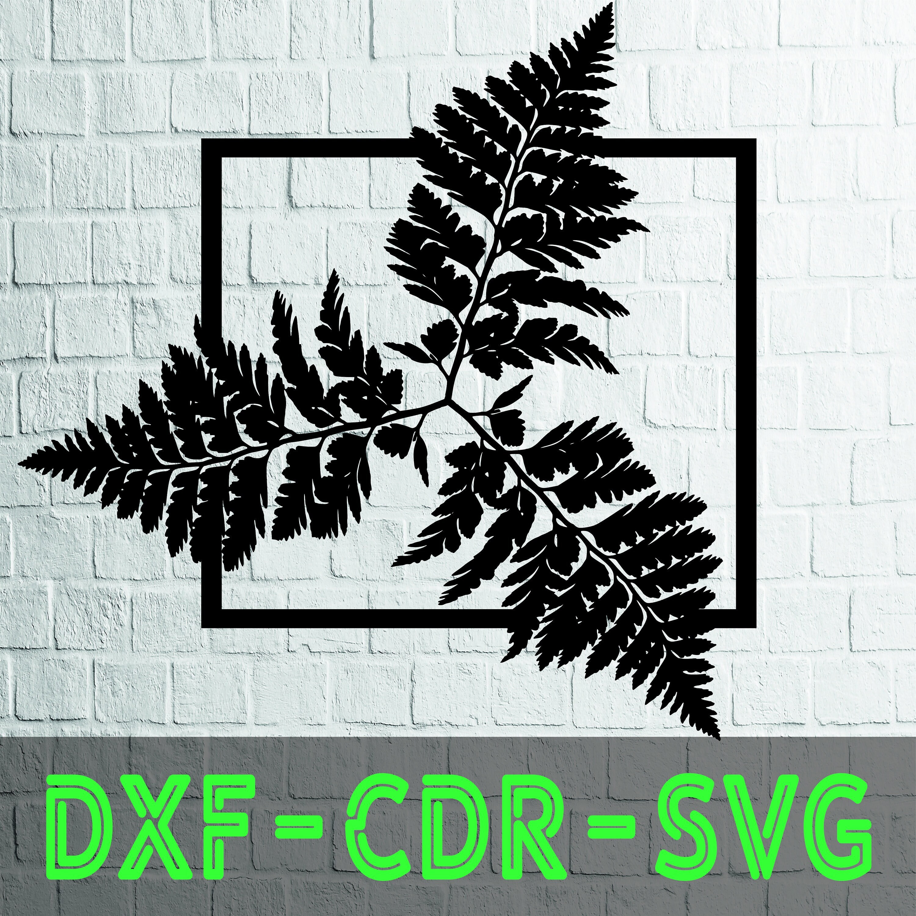 Leaves Panel Wall Art Svg Cut File, Dxf Files, Plasma Cut File, Wall ...