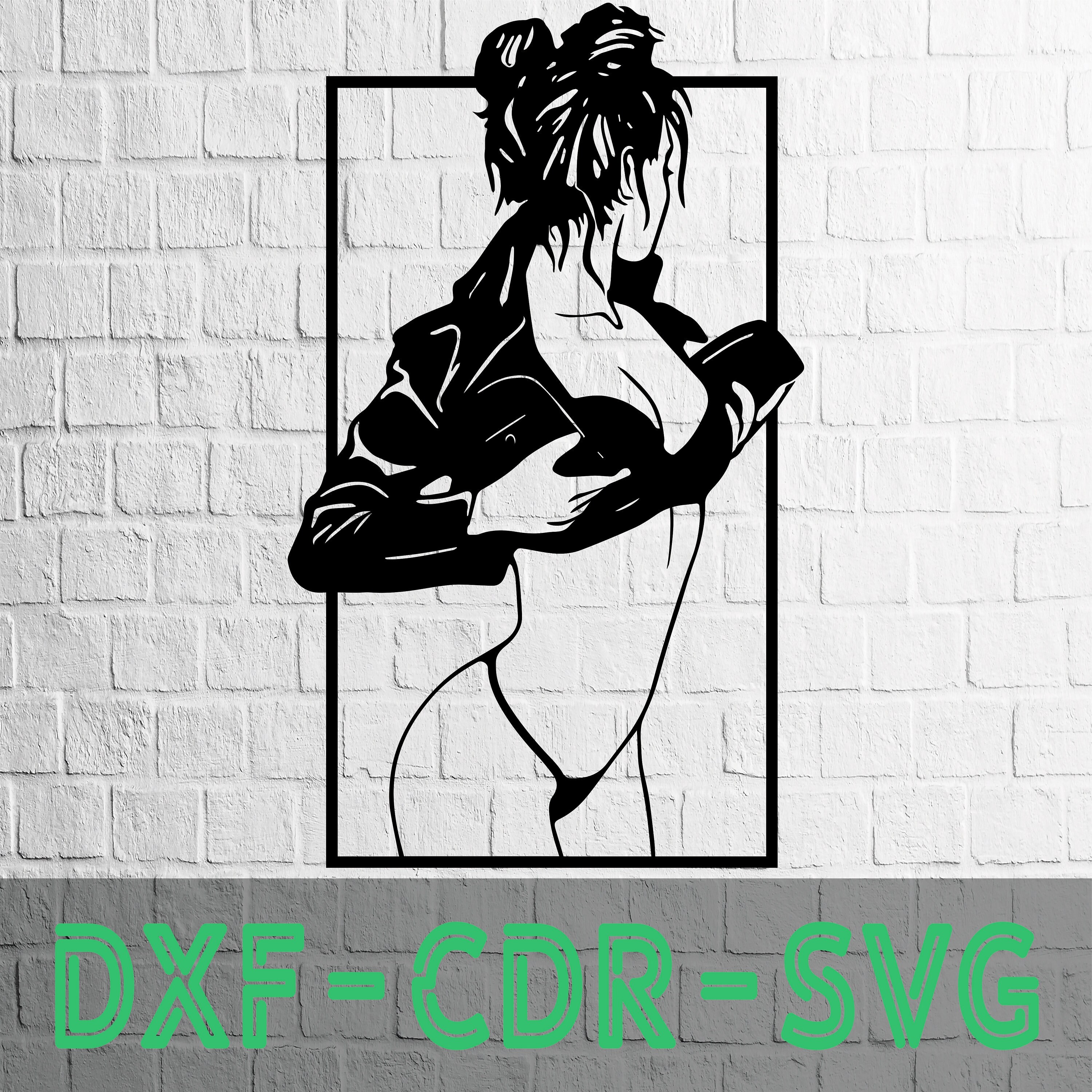 Sexy Woman Wall Decor Svg Cut File, Human, Woman Dxf Files, Plasma Cut File, Wall Art Dxf, Laser ...