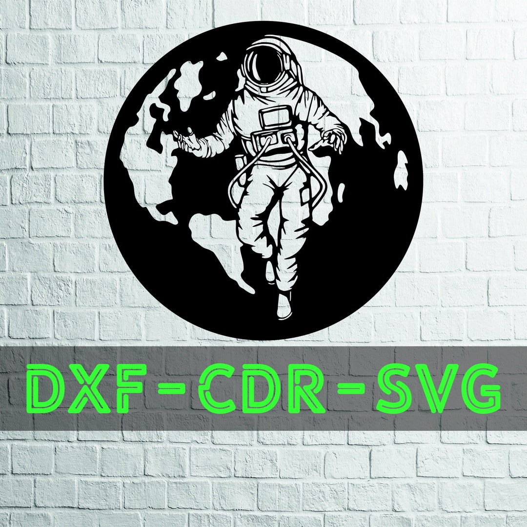 Astronaut Wall Art Decor Vector Files Bundle Vector Cdr,dxf,svg,ai,for ...