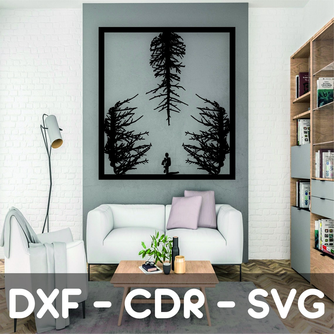 Human Tree Silhouette Svg Cut File, Animal Dxf Files, Plasma Cut File ...