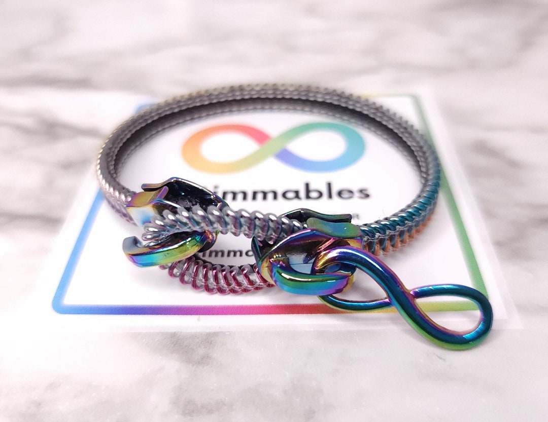 Sensory Zipper Bracelet for Autism | Fidget Bracelet | Zipper Fidget ...