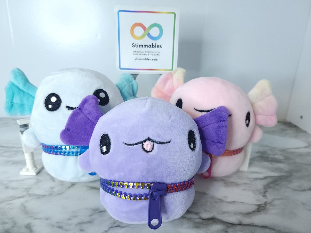 Zipper Friends Fidget Toy Plushie Comfort Companion Gift for Kids and ...