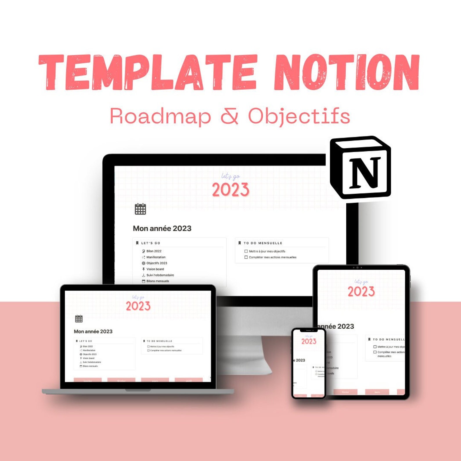 Template Notion En Français Roadmap & Objectifs - Etsy