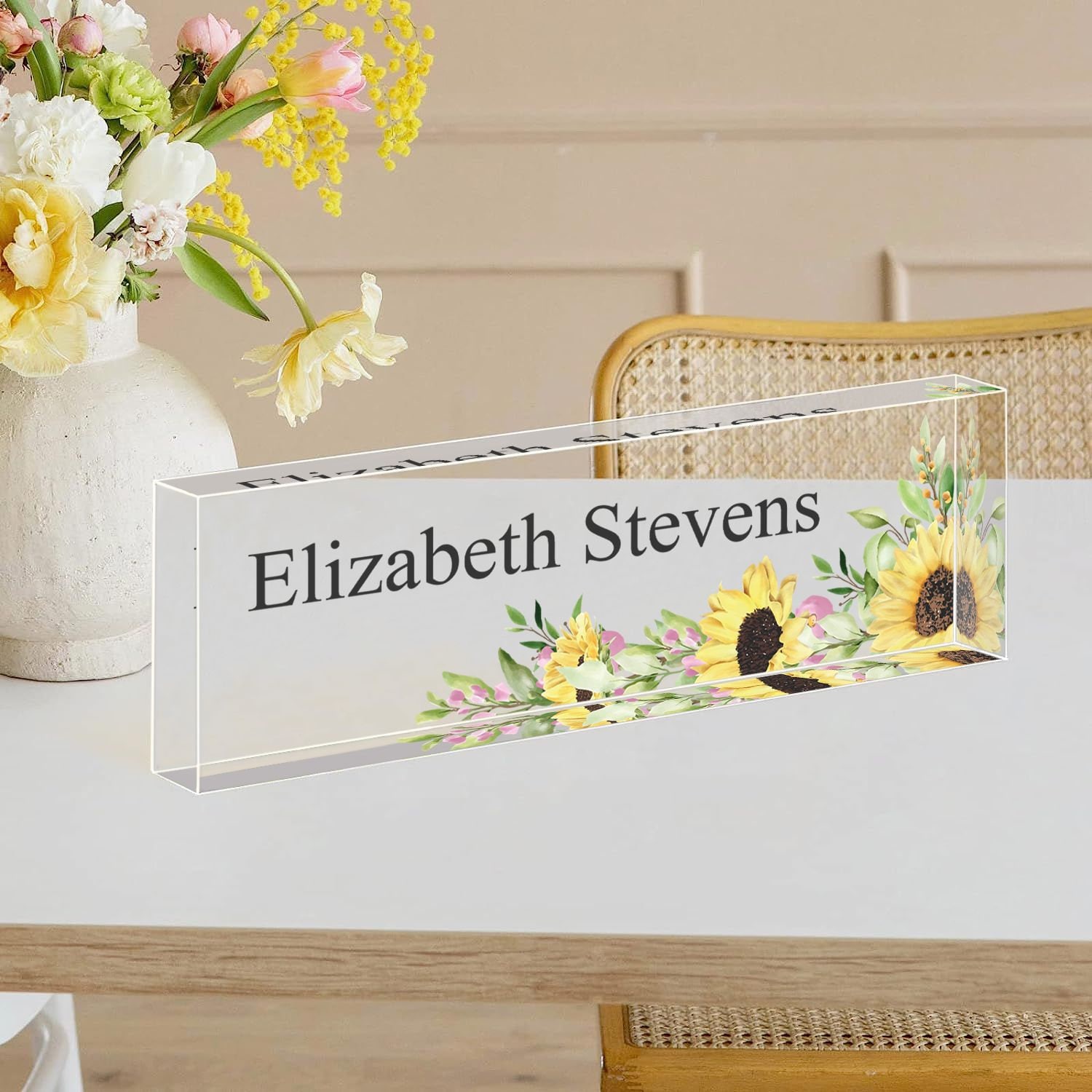 Personalized Desk Name Plate Lighted Acrylic Nameplate Desk - Etsy