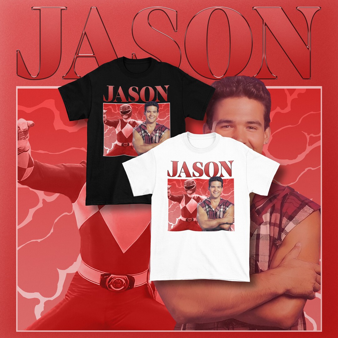Red Ranger Jason Vintage Style T-shirt | Power Rangers Shirt | 90s ...