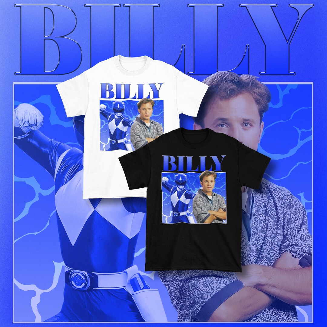 Blue Ranger Billy Vintage Style T-shirt | Power Rangers Shirt | 90s ...