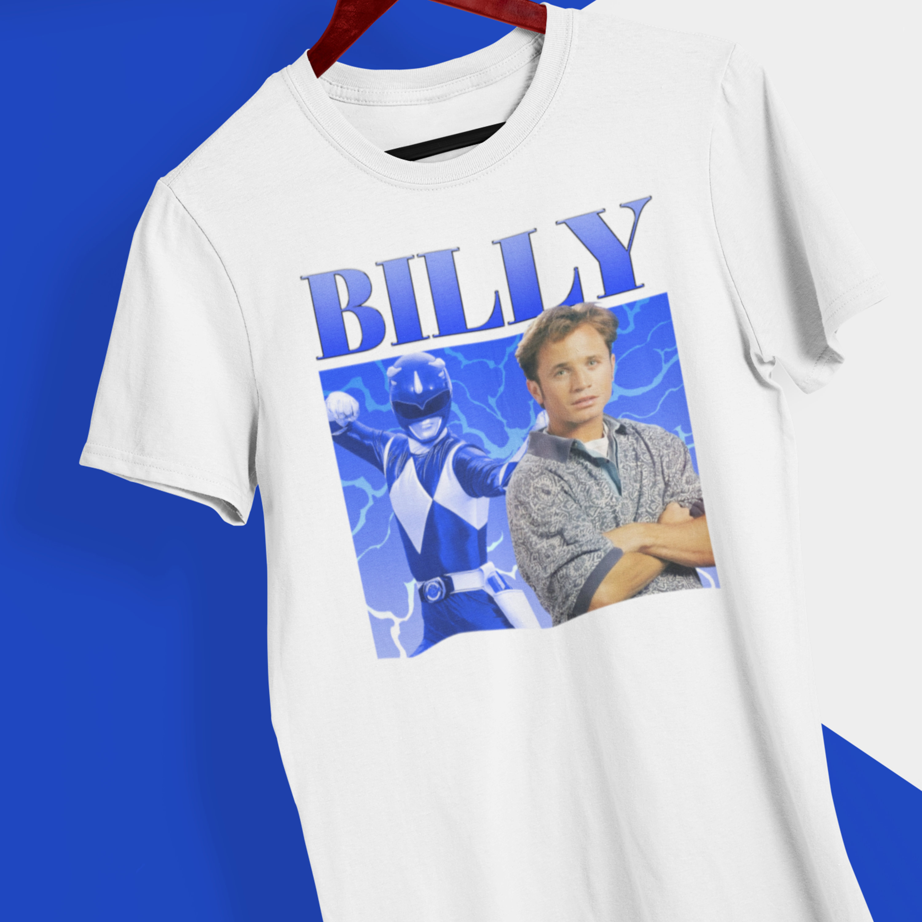 Blue Ranger Billy Vintage Style T-shirt | Power Rangers Shirt | 90s ...