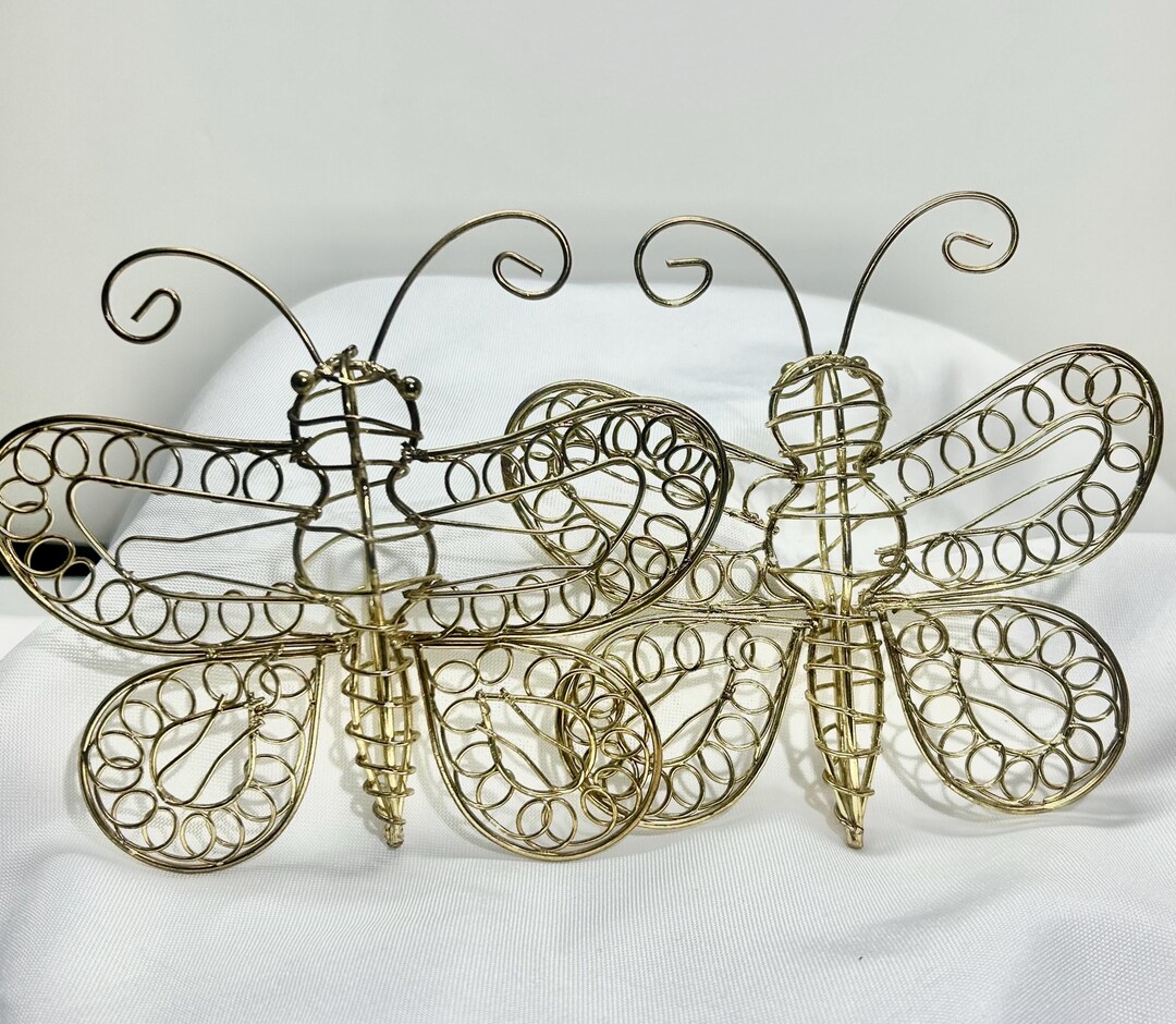 Vintage Brass Wire Butterflies Home Decor - Etsy